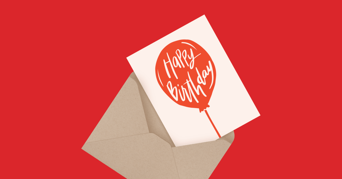 Birthday Balloon by Dahlia Press | Postable