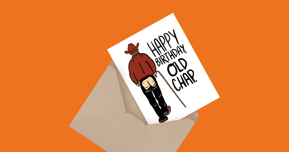 Old Chap by Knotty Cards | Postable