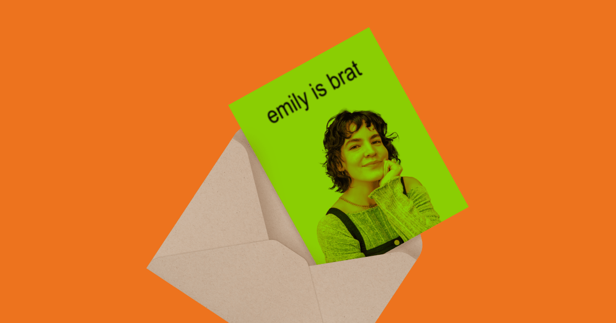 Custom Brat Card by Postable | Postable