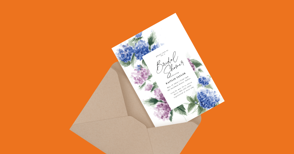 Hydrangea Bridal Shower by Kate Ahn | Postable