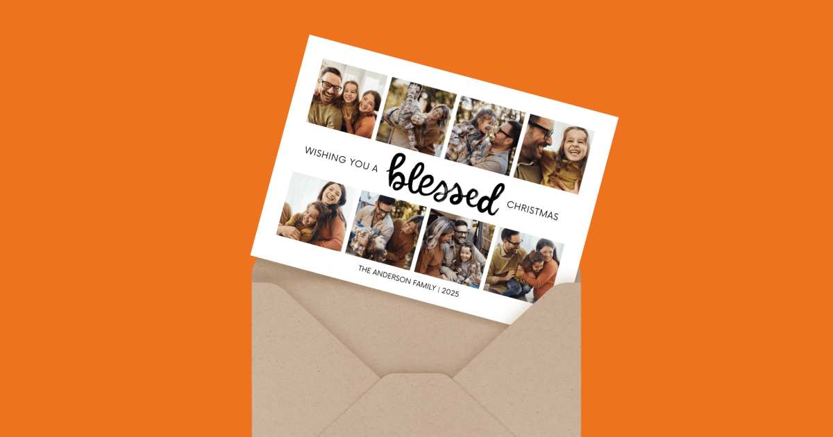 Blessed Christmas by Grey Street Paper | Postable