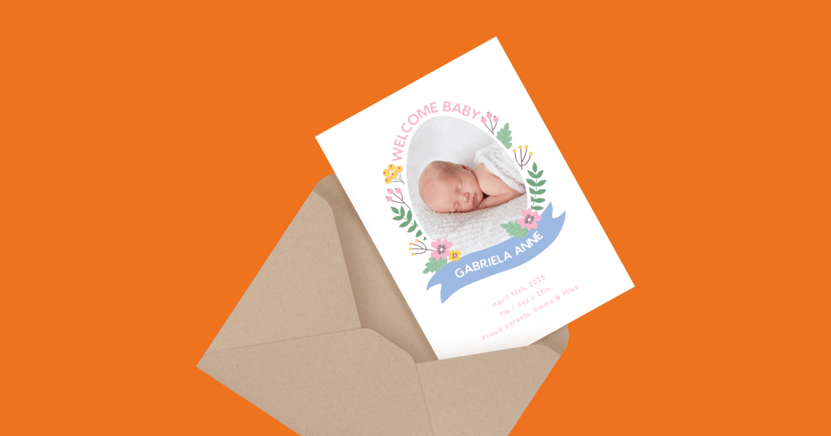 Springtime Egg Birth Announcement by Postable | Postable