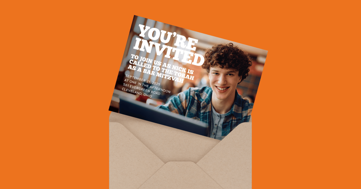 Custom Bold Mitzvah Party by Postable | Postable