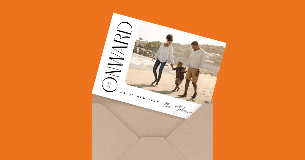 Onward New Years Photo Card | Postable | Postable