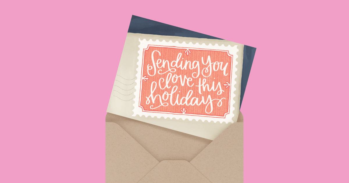 Sending You Love This Holiday Christmas Card | Postable | Postable