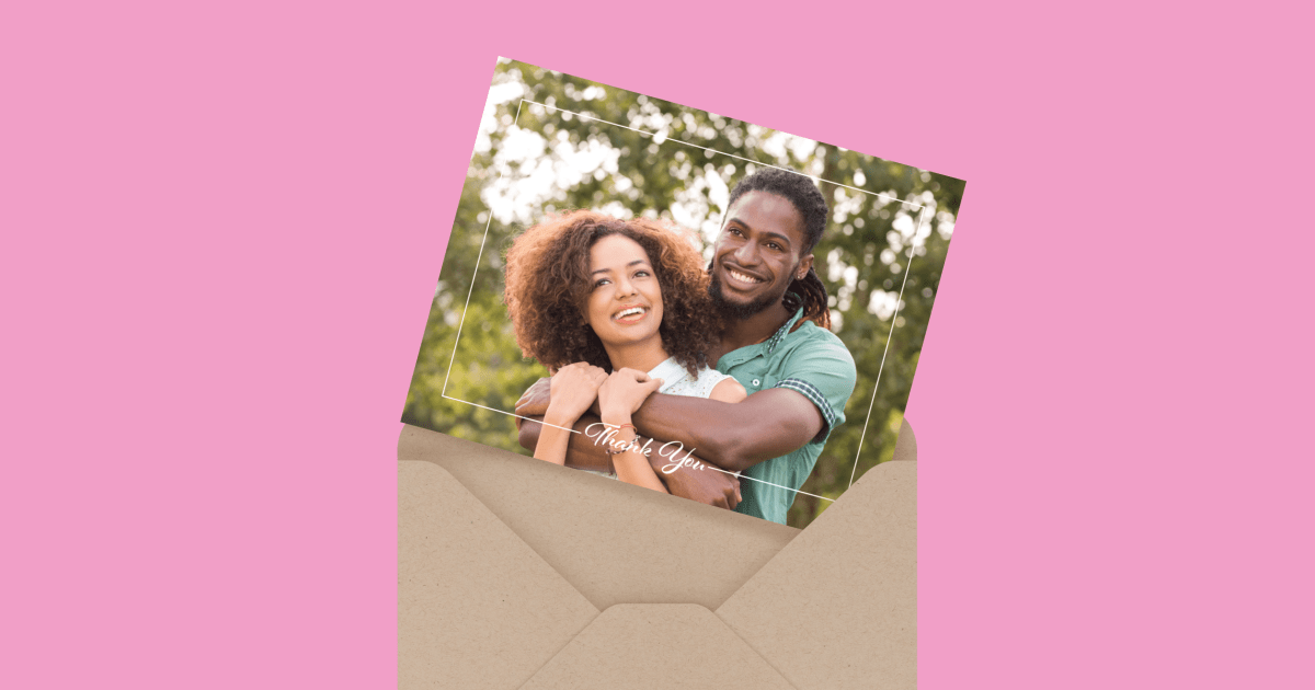 Simple Frame Thank You by Postable | Postable