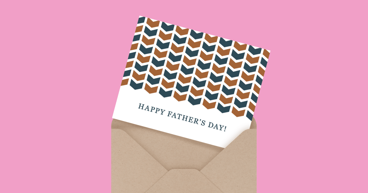 Arrow Pattern Father's Day by Postable | Postable