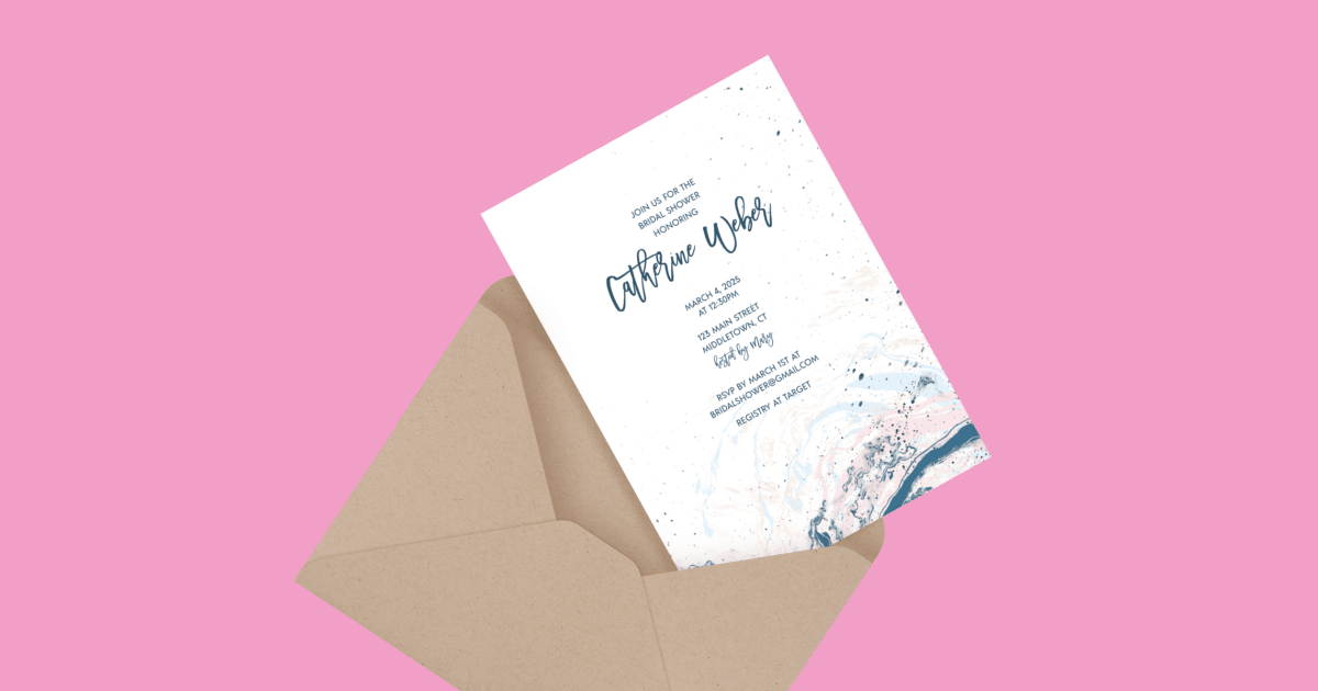 Blushing Tide Bridal Shower by Ali Mac | Postable