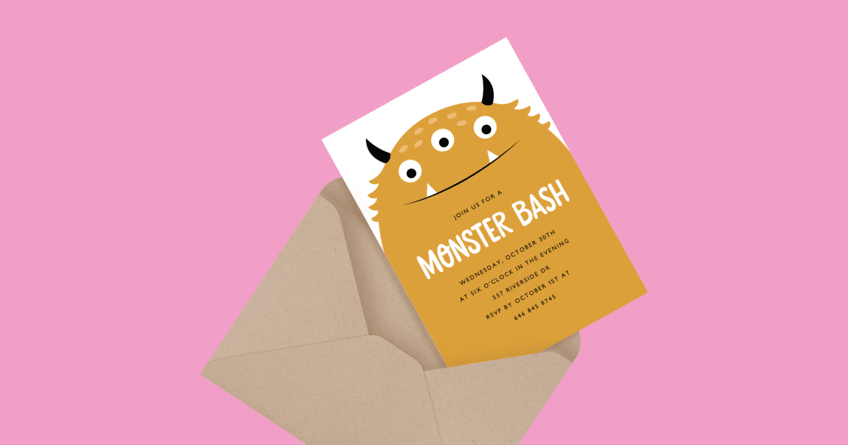 Monster Bash Halloween Party Invite by Postable | Postable