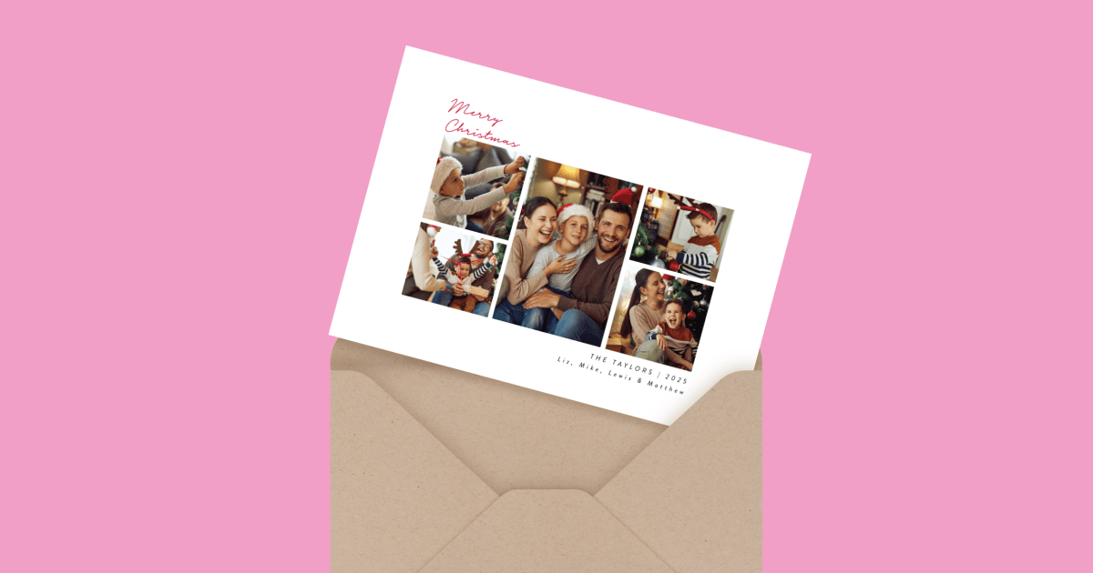 Merry Christmas Simplicity Multi Holiday Photo Card | Postable | Postable