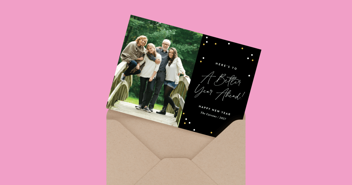 A Better Year Ahead New Years Photo Card | Postable | Postable