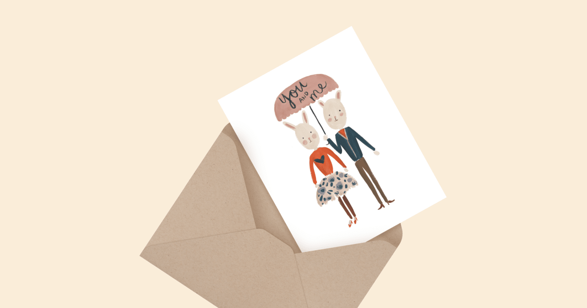 You And Me by Quill and Fox | Postable