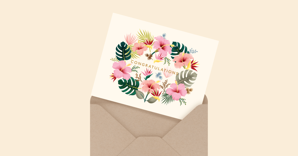 Tropical Congratulations by Clap Clap | Postable
