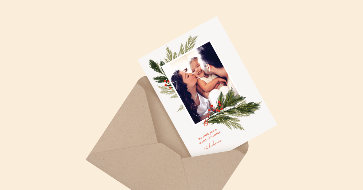 Branch Clippings Christmas Photo Card | Postable | Postable