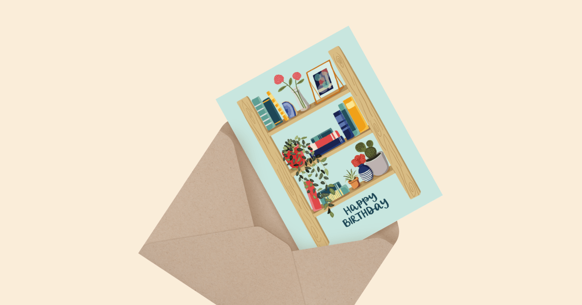 Birthday Books Card | Birthday Cards | Postable