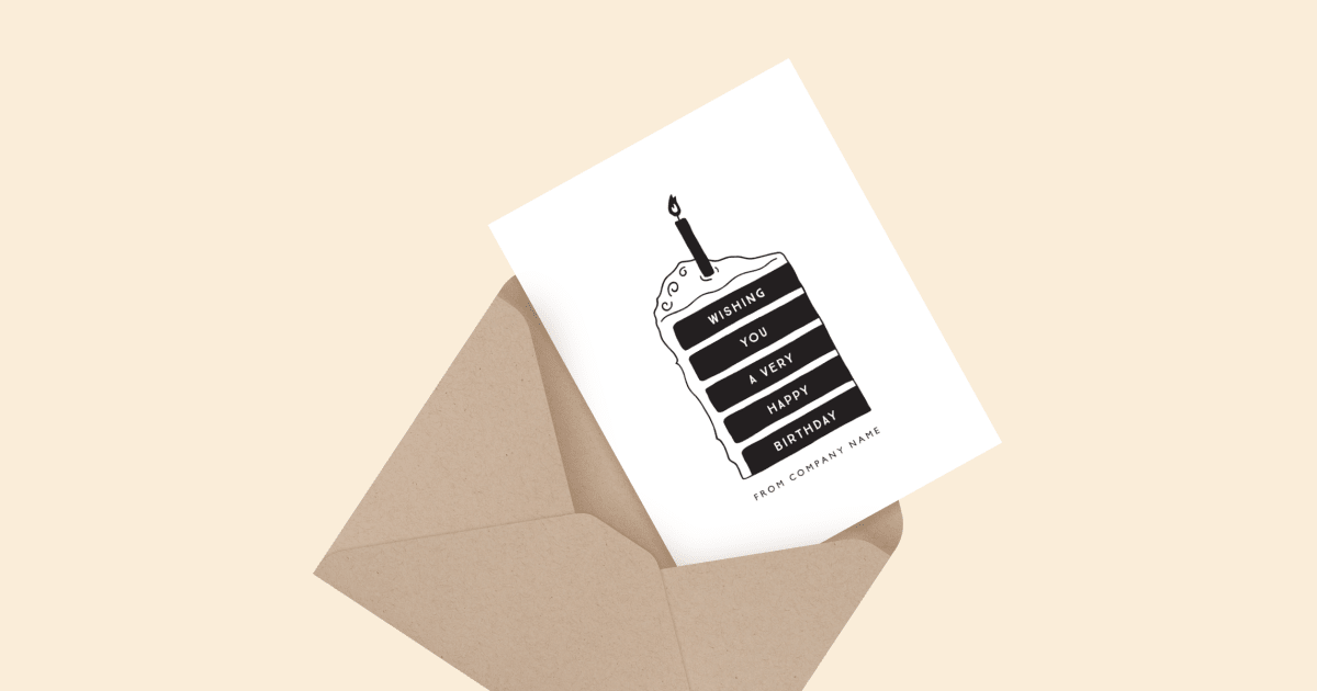 Company Cake Slice by Hello Paper Co. | Postable