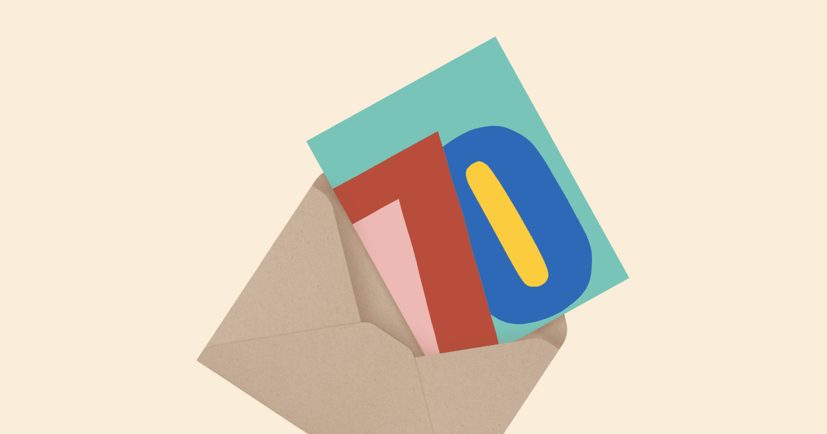 70 by Alison Hardcastle | Postable