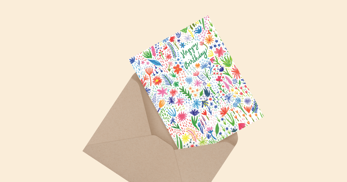 Rainbow Birthday by Happy Cactus | Postable