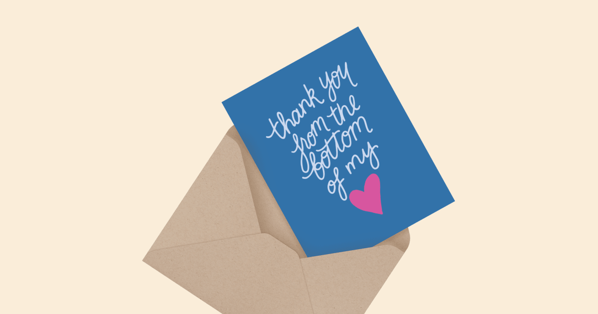 From The Bottom Of My Heart by Sea + Lake Paper Co. | Postable