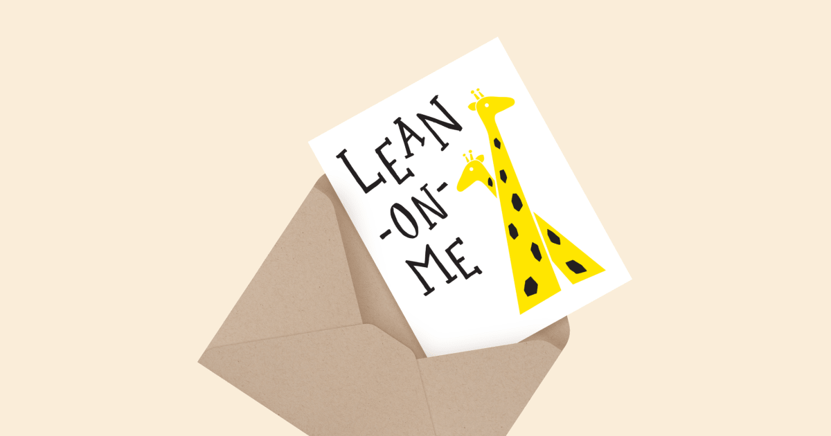 Lean On Me by The Paper Cub Co. | Postable