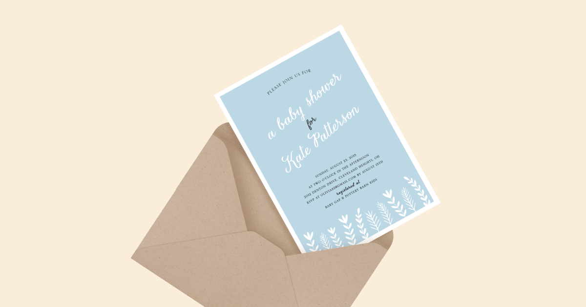 Blue Grass Baby Shower Invite by Postable | Postable