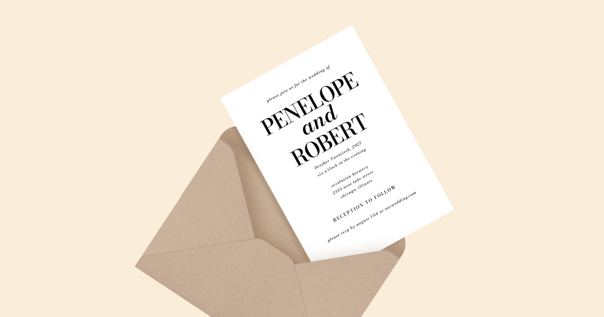 Simple Centered Invite by Hello Paper Co. | Postable