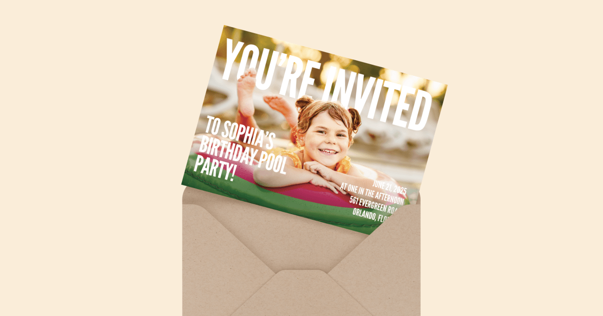 Bold Pop Out Party by Postable | Postable