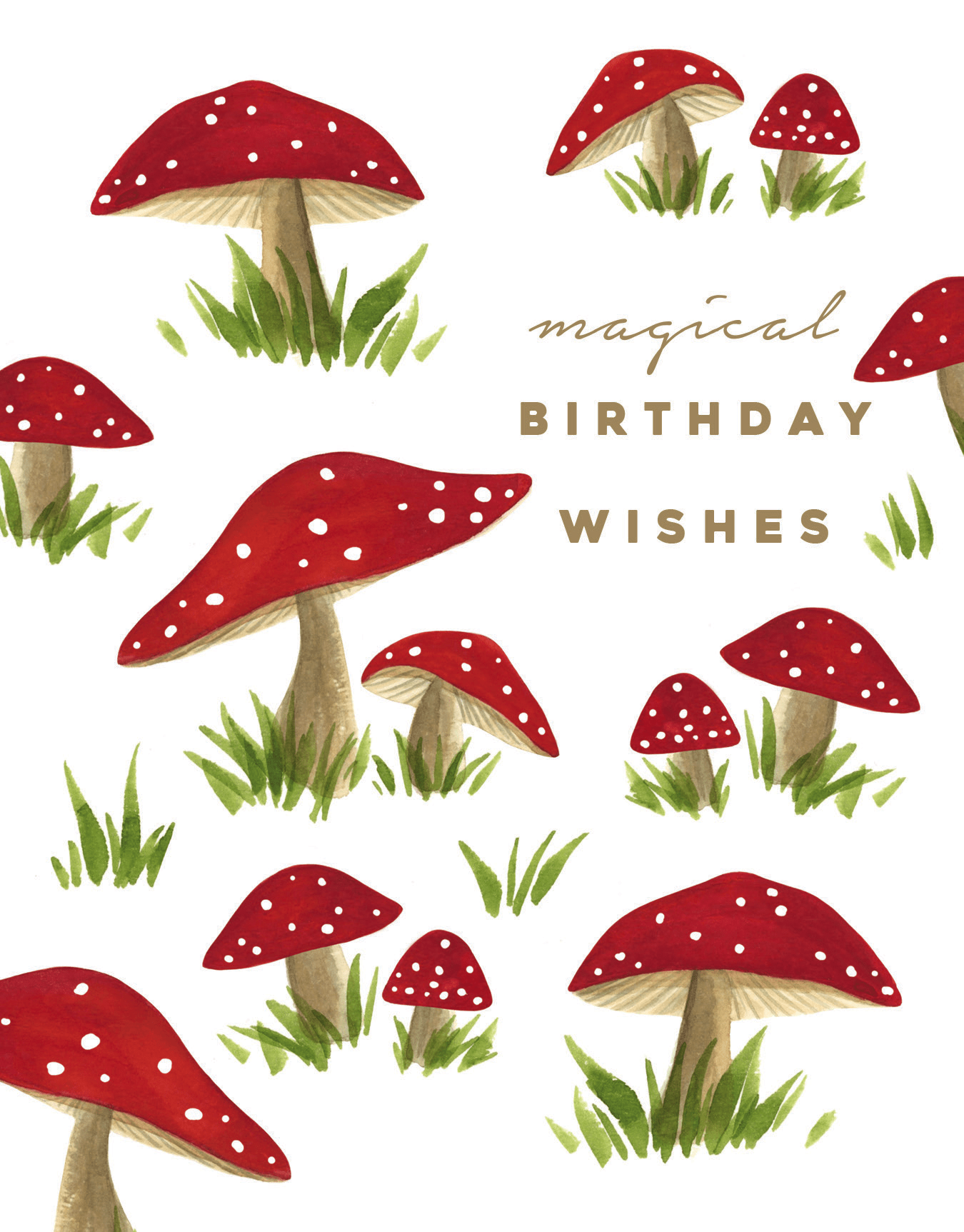 Magical Mushroom Birthday by Abigail Jayne | Postable