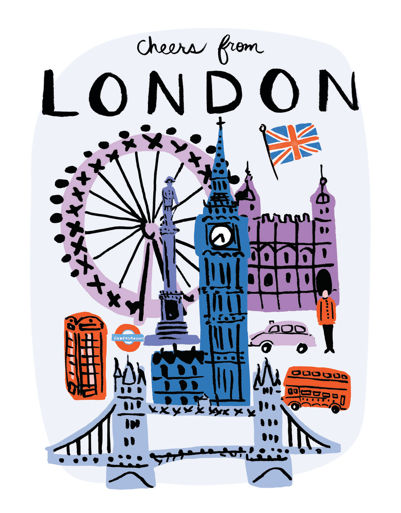 Cheers From London by Ali Mac | Postable