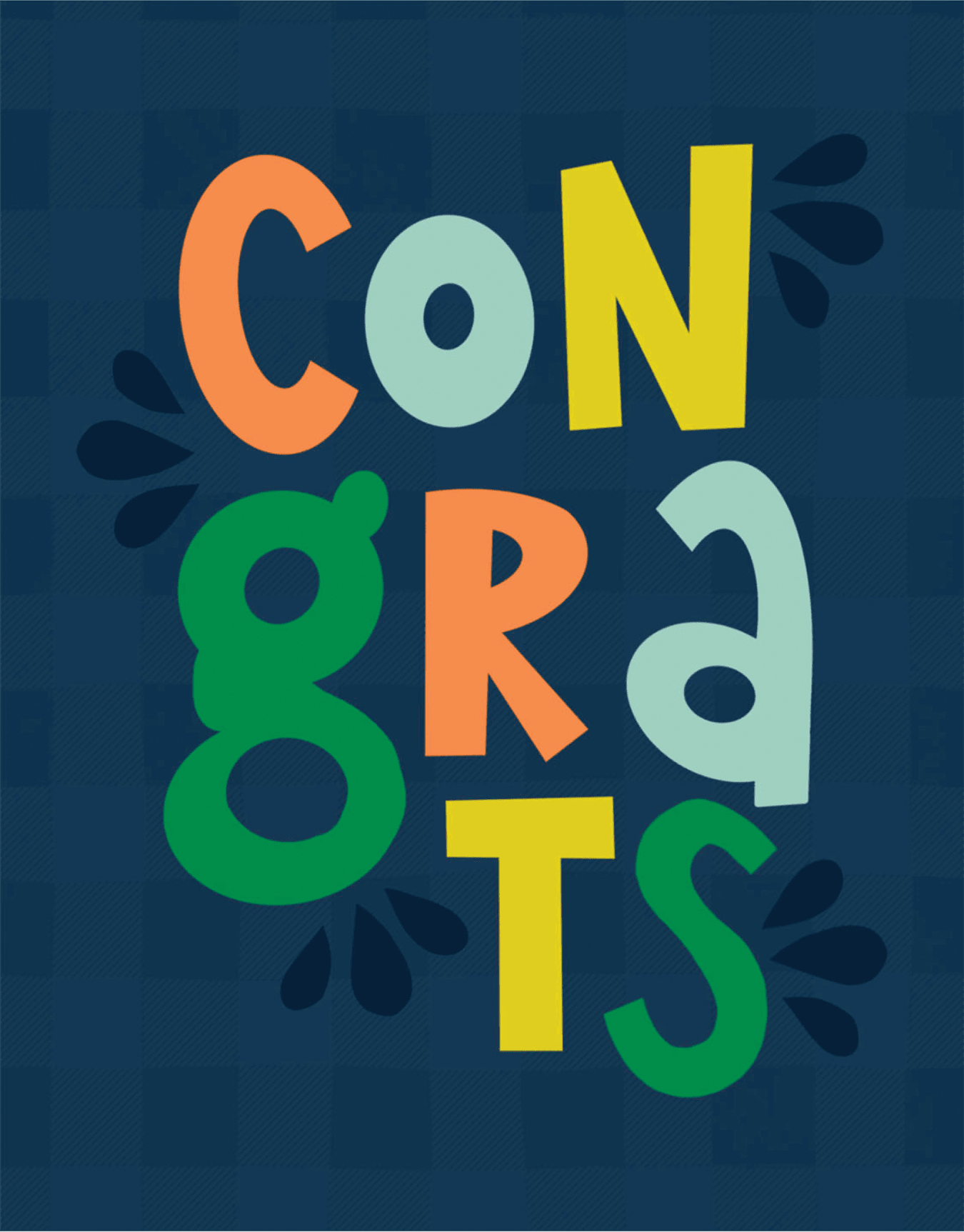 Bold Congrats by Announce Divinely | Postable