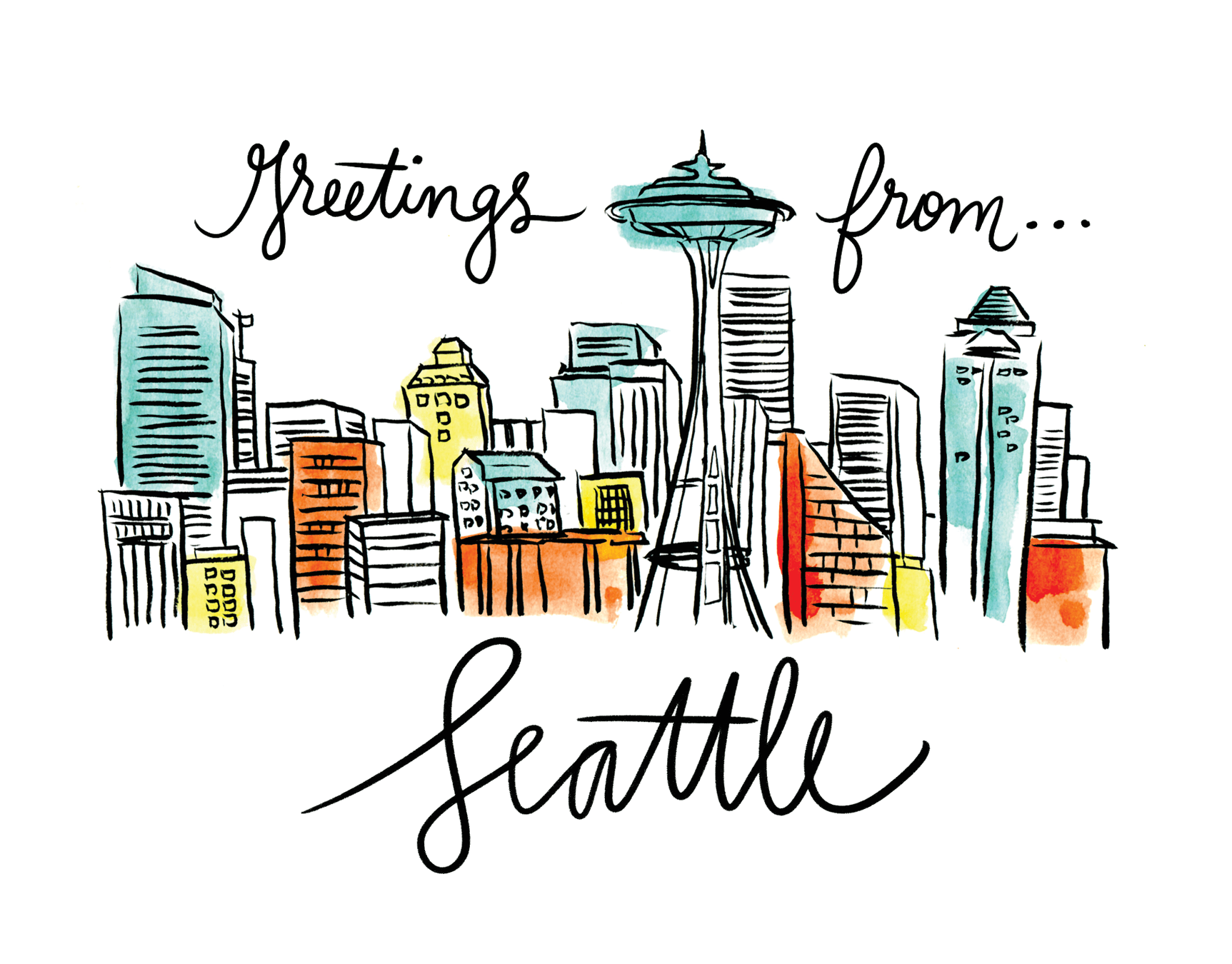 City Seattle by Ann Shen | Postable
