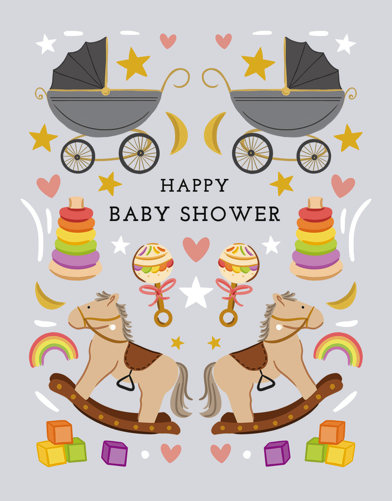 Happy Baby Shower by Bloomwolf Studio | Postable