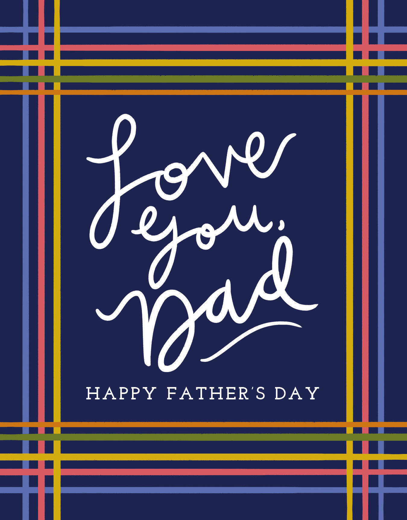 Love Dad Stripes by Bloomwolf Studio | Postable