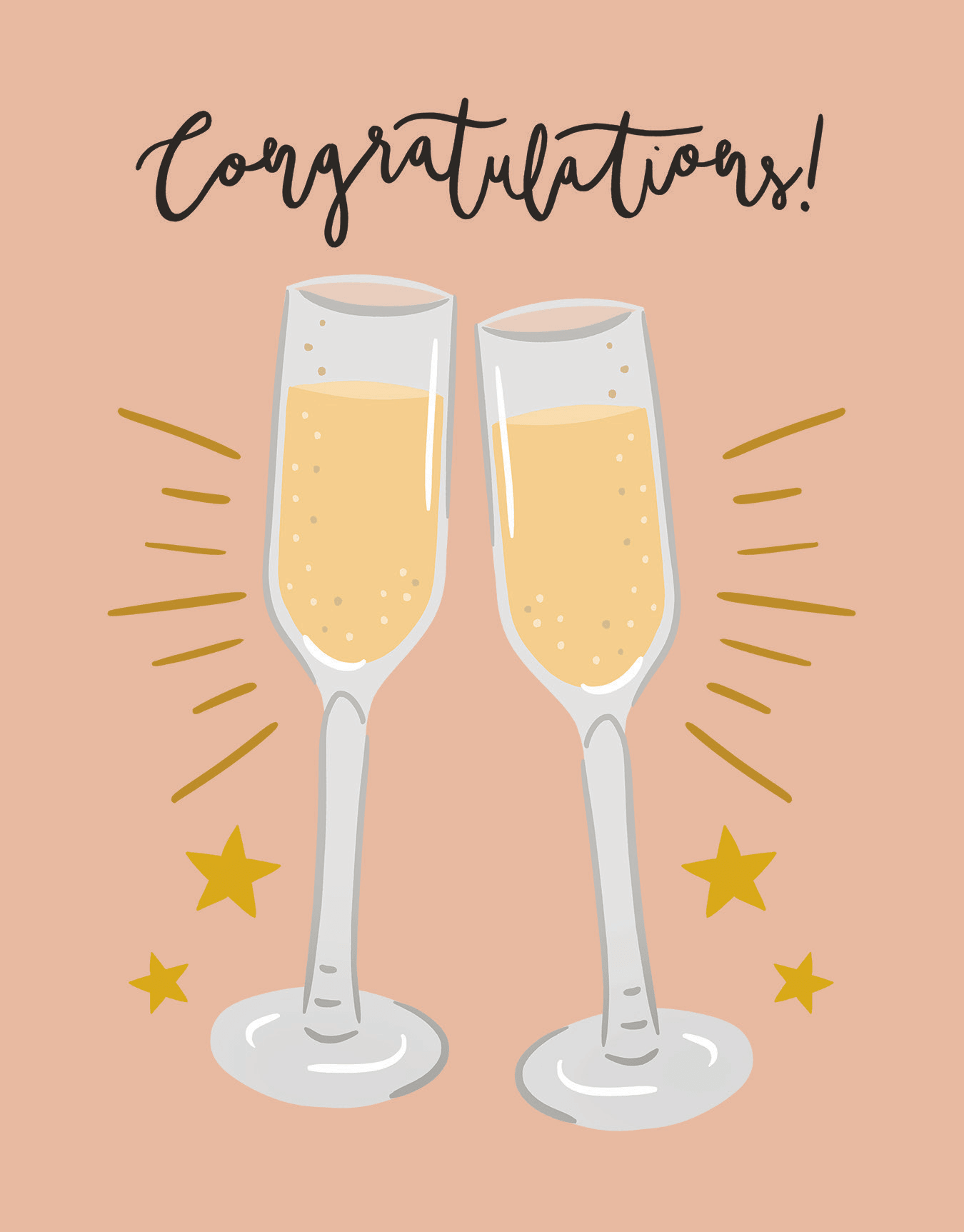 Cheers Congrats by Bloomwolf Studio | Postable