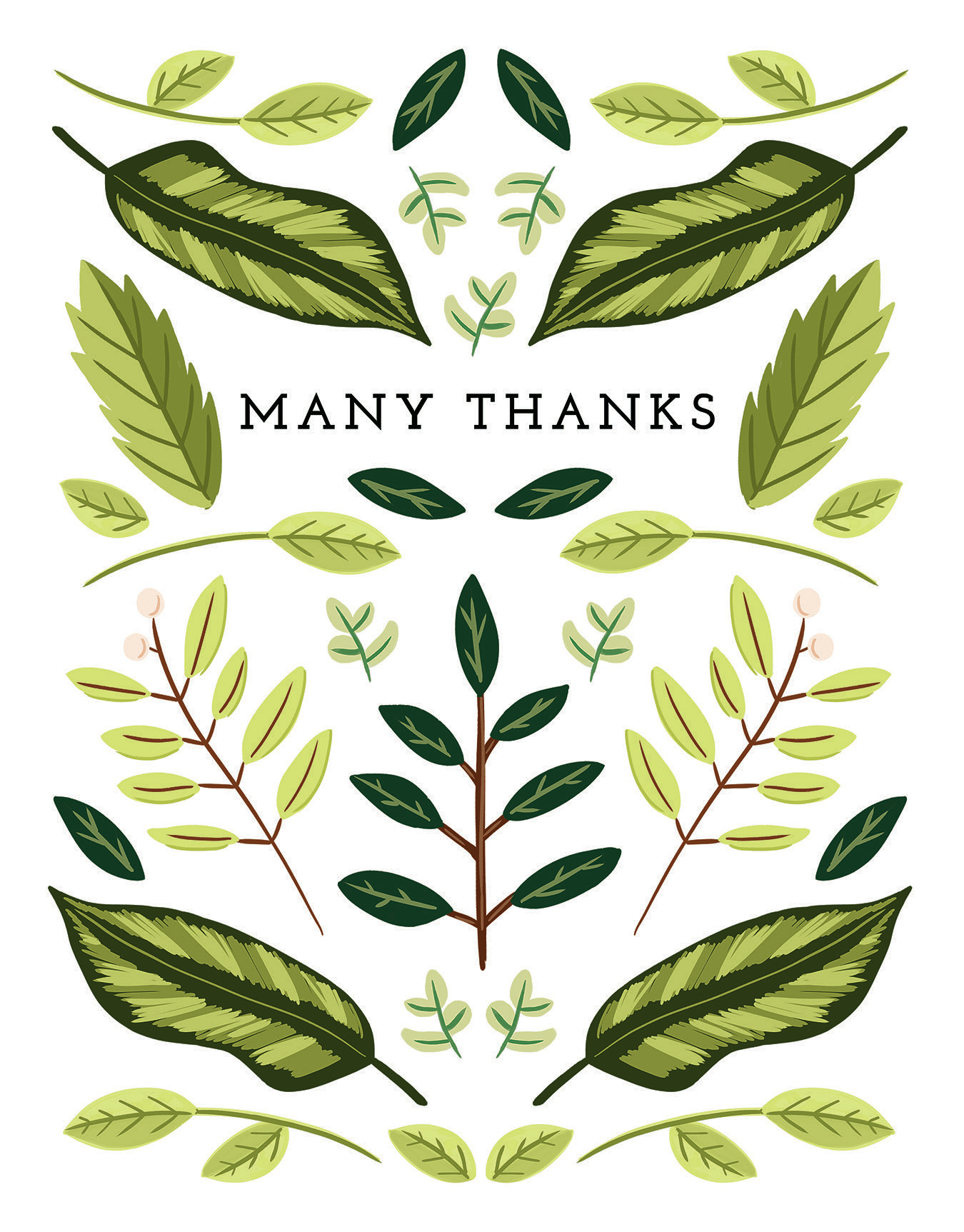 Leaves Thanks by Bloomwolf Studio | Postable