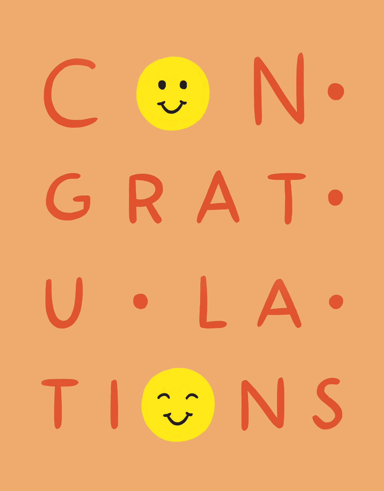 Smiley Congrats by Bloomwolf Studio | Postable