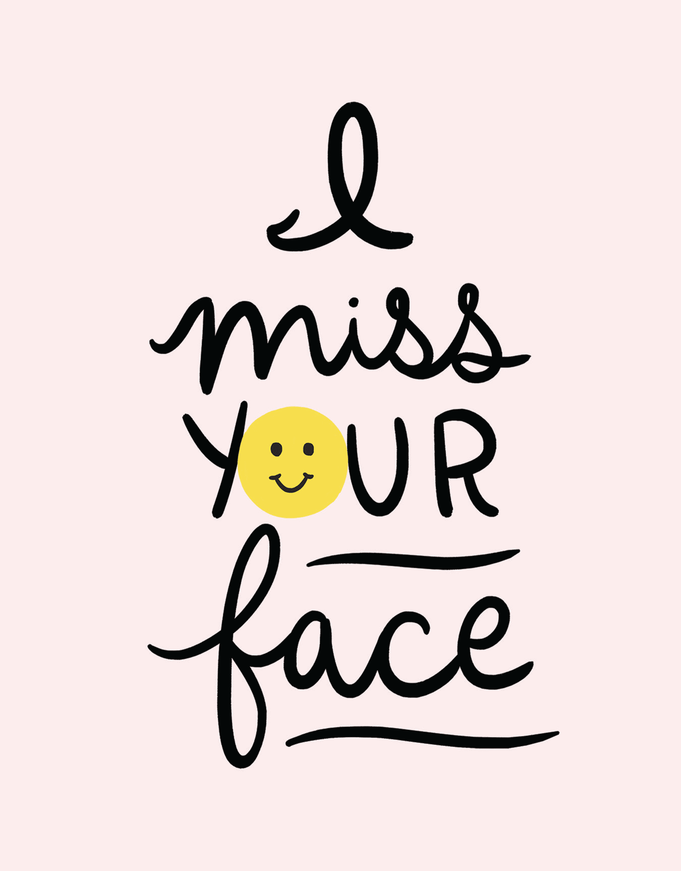 Miss Your Face by Bloomwolf Studio | Postable