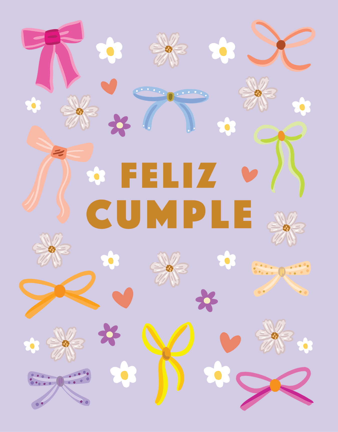 Cumple Bows by Bloomwolf Studio | Postable