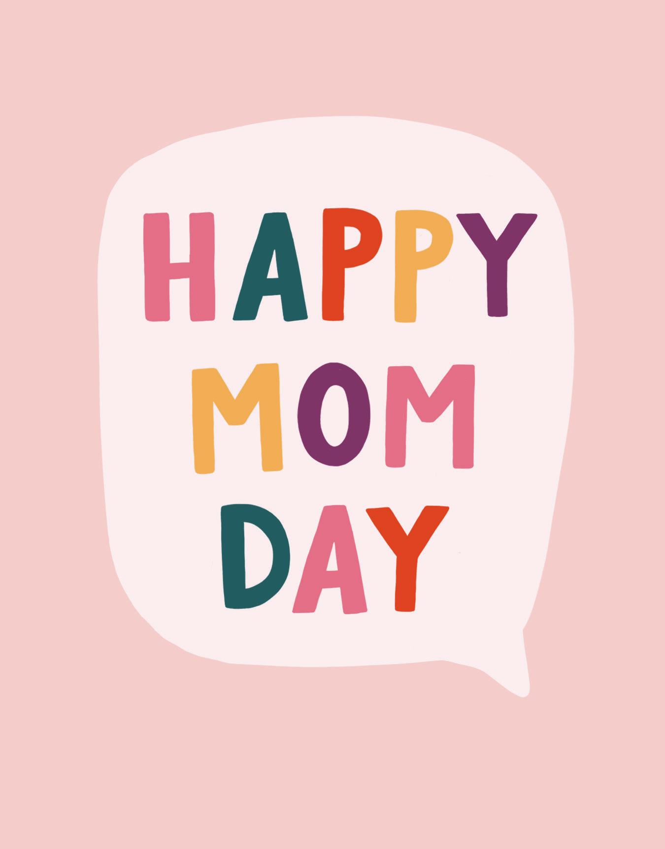 Happy Mom Day Folded Card | Mothers' Day Cards | Postable