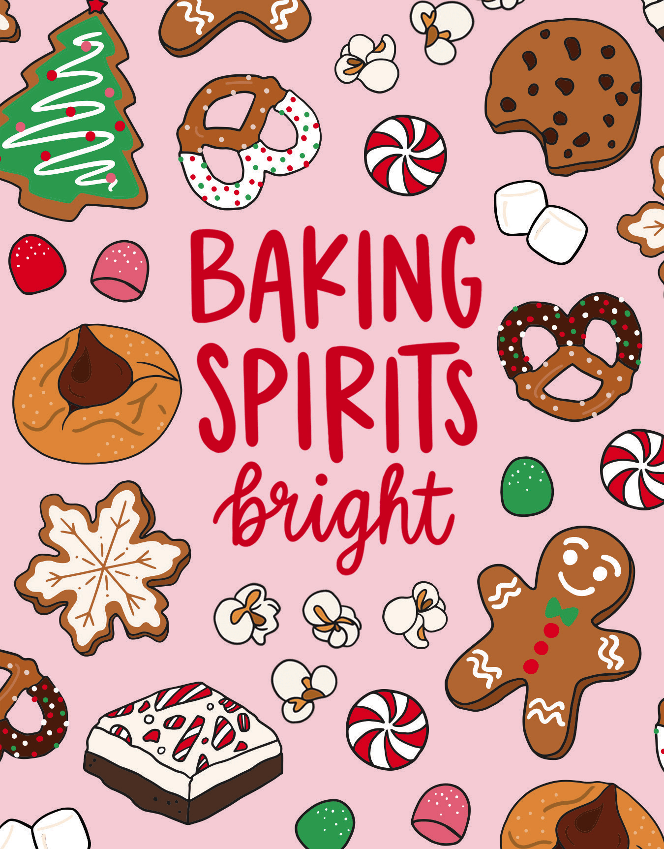 Baking Spirits Bright Holiday Card | Postable | Postable