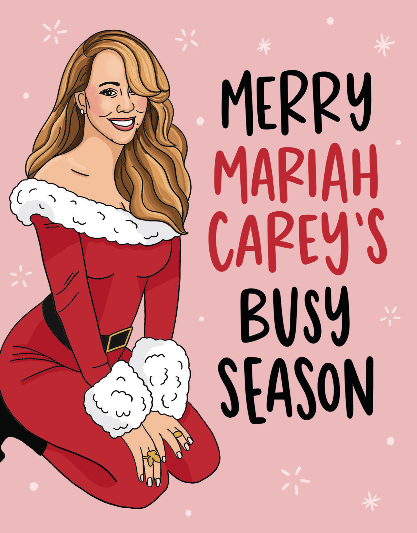 Merry Mariah Carey's Busy Season Holiday Card | Postable | Postable