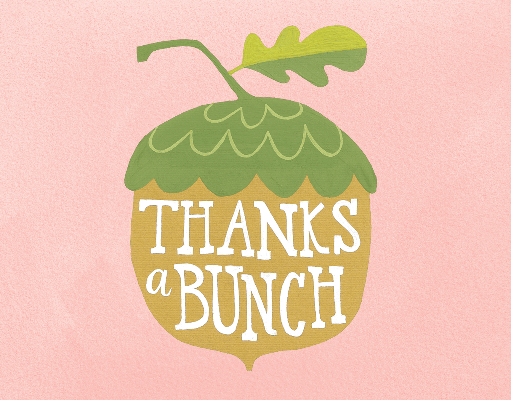 Thanks A Bunch Folded Card | Thank You Cards | Postable