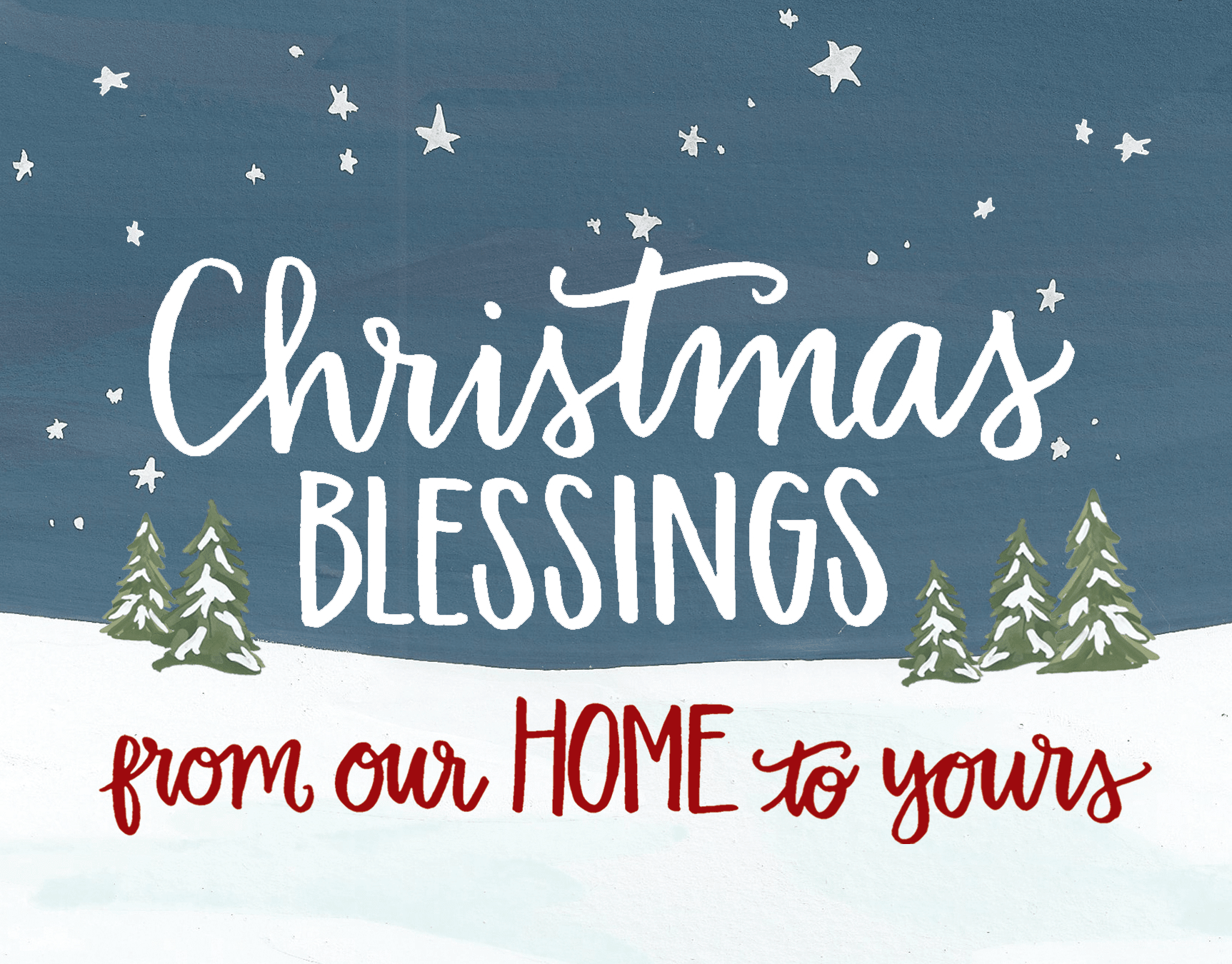 Christmas Blessings Religious Card | Postable | Postable