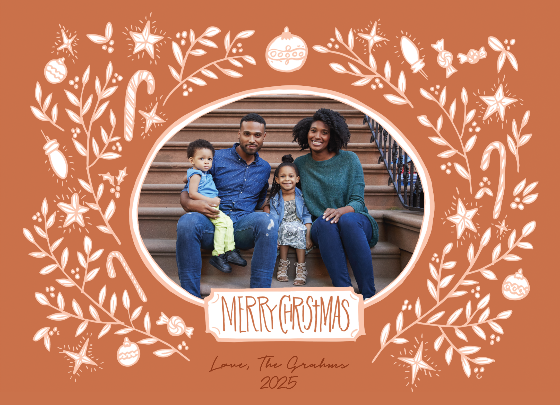 Fun Christmas Frame Christmas Photo Card | Postable | Postable