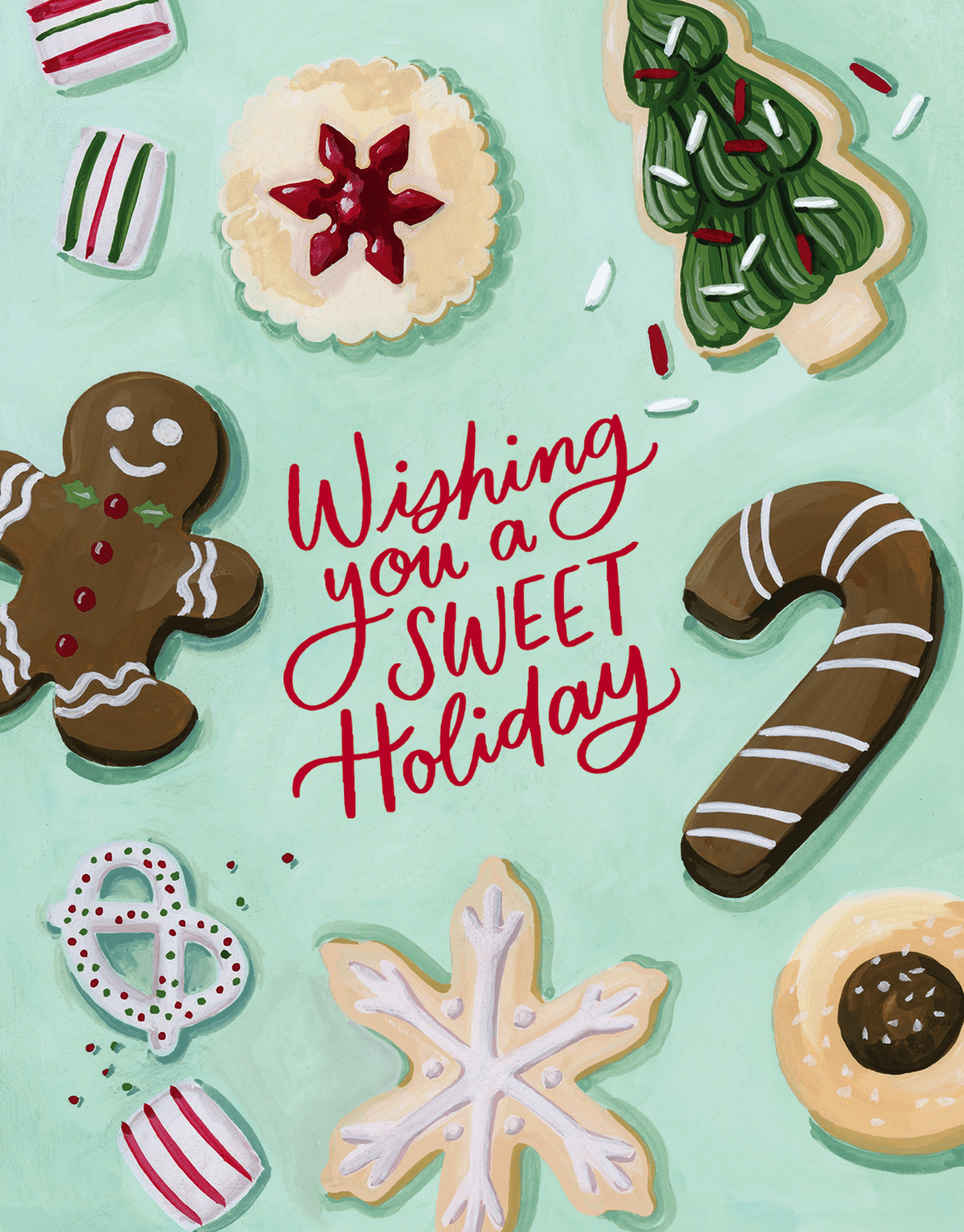 Wishing You A Sweet Holiday Card | Postable | Postable
