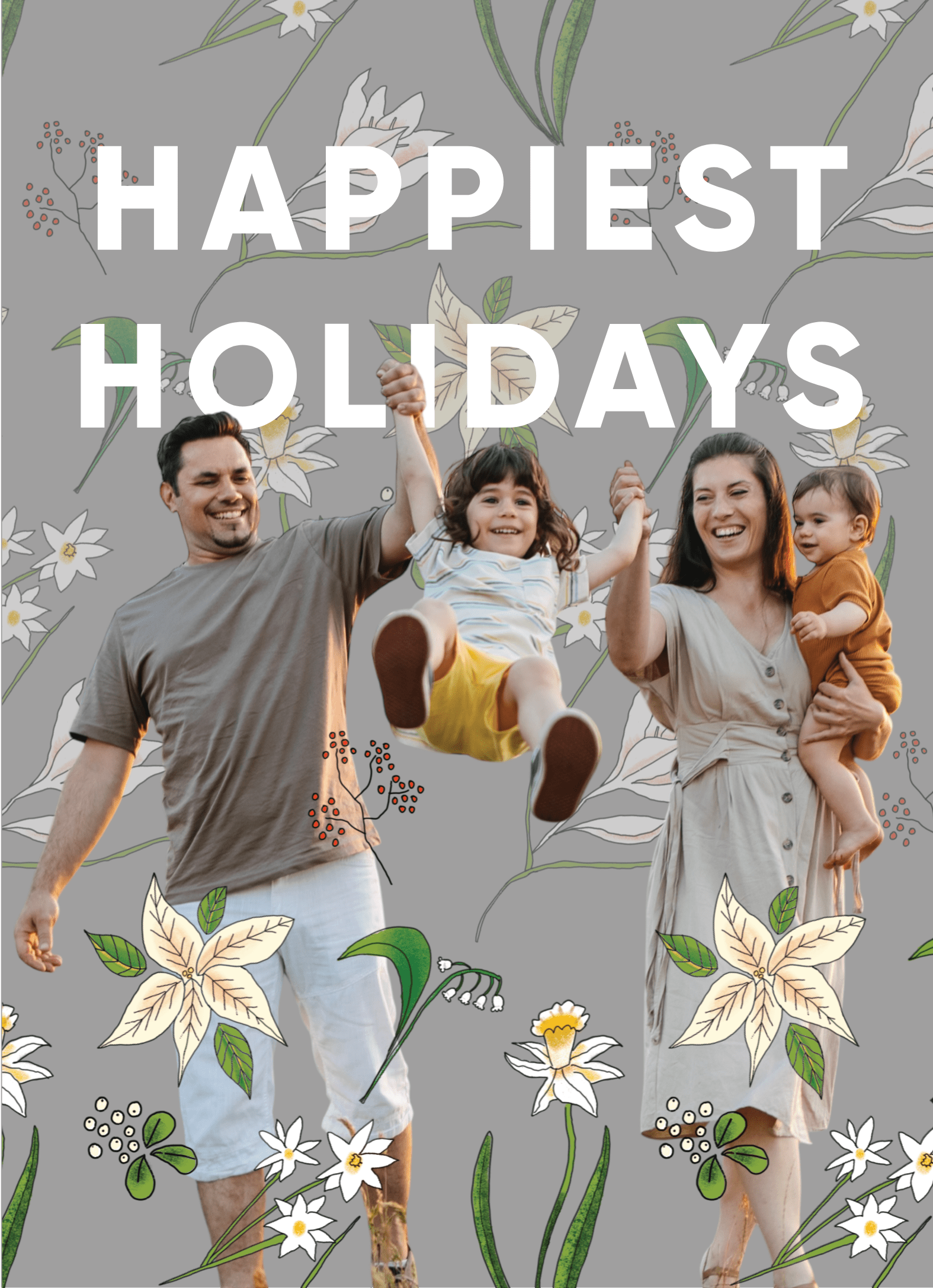 Winter Floral Vertical by SHIMA SHIMA by Carolyn Suzuki | Postable