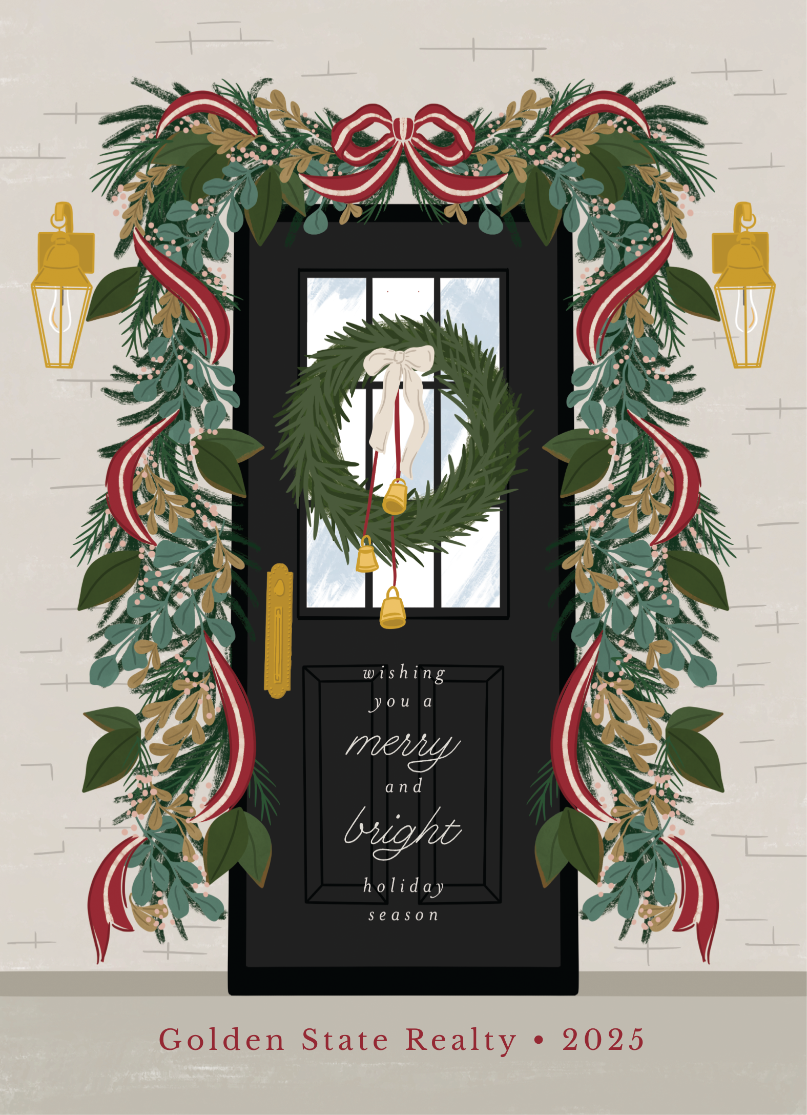 Merry Front Door by Cindy Reynolds | Postable
