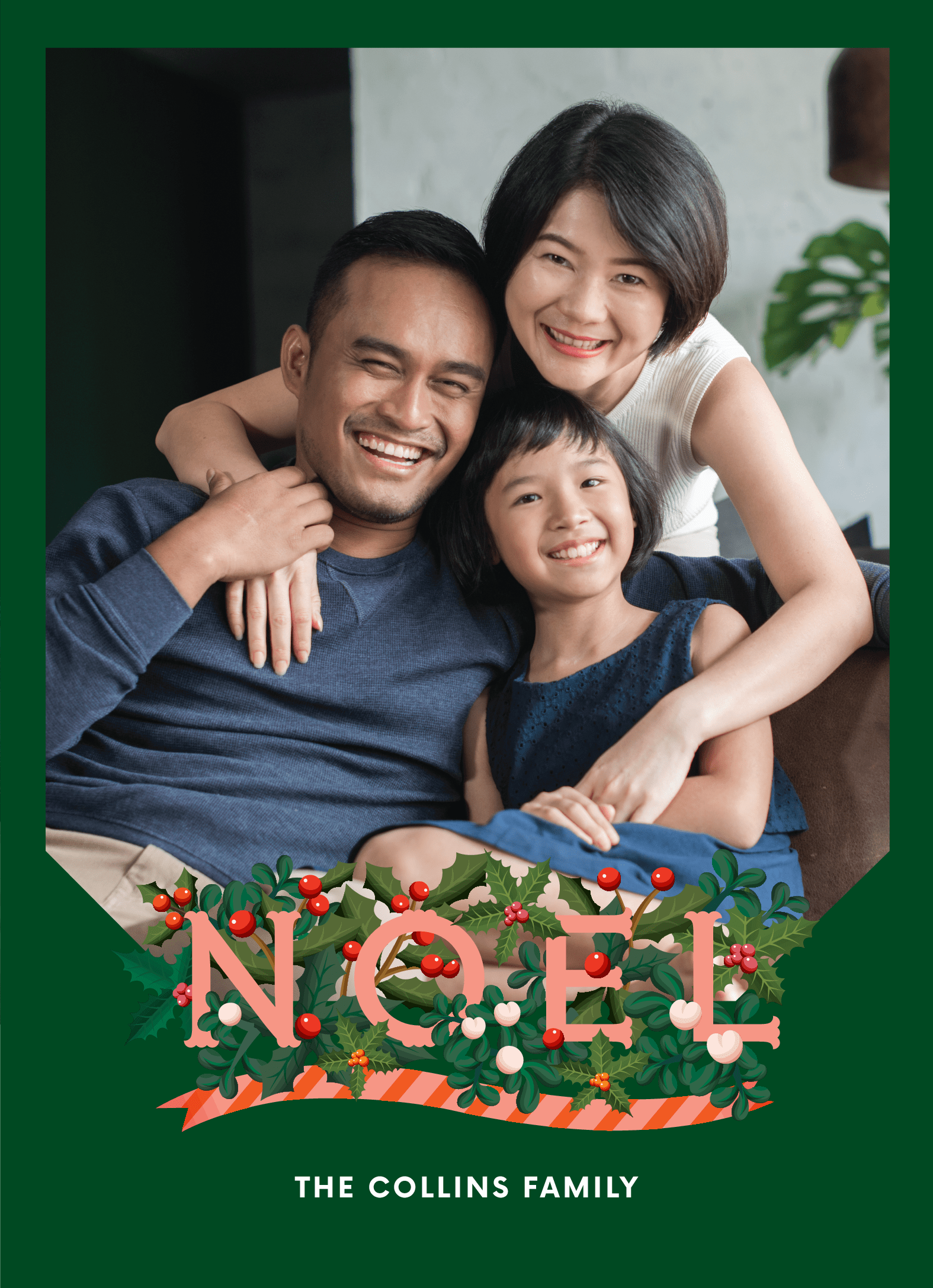 Noel Custom Christmas Photo Card | Postable | Postable