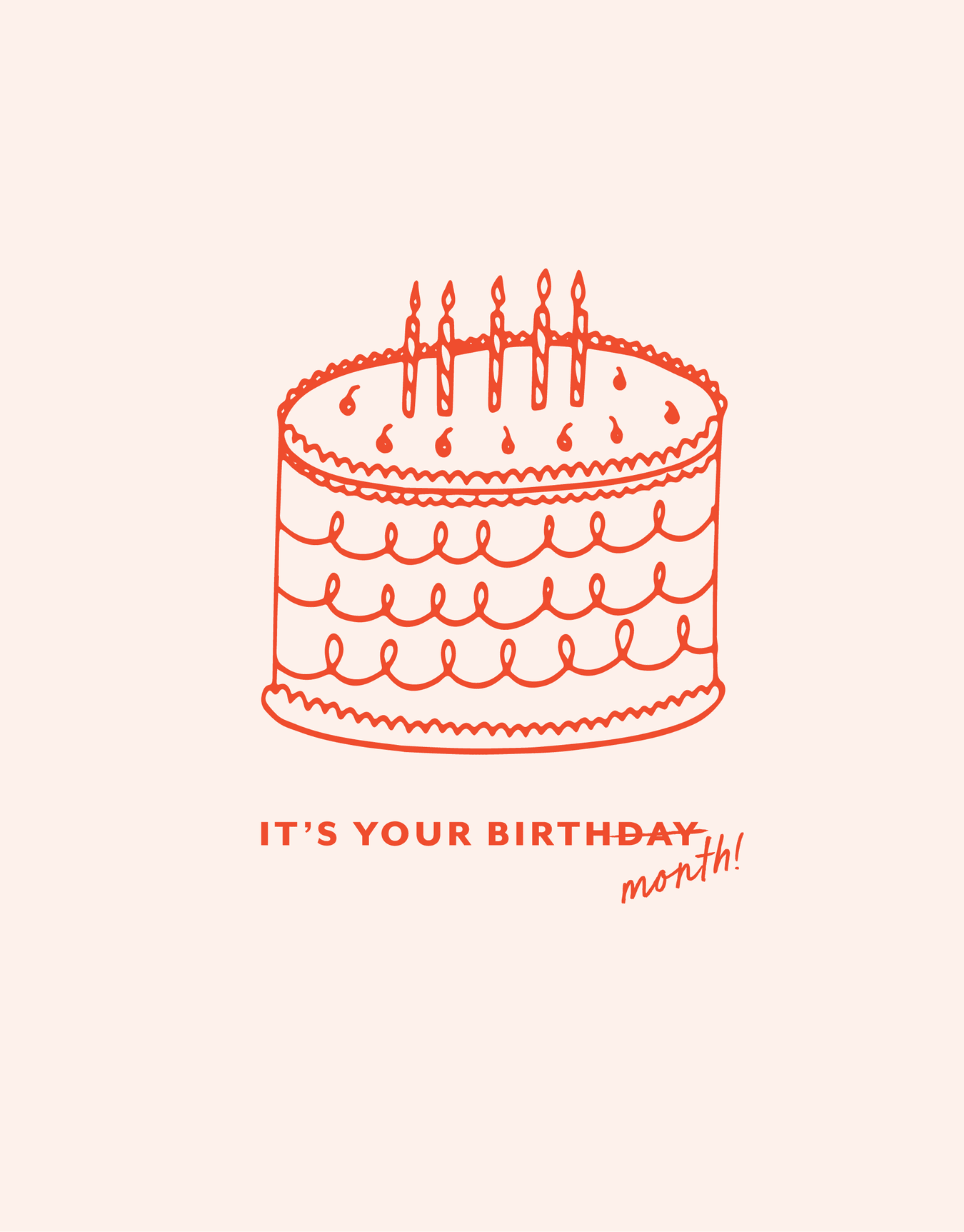 Birthday Month by Dahlia Press | Postable