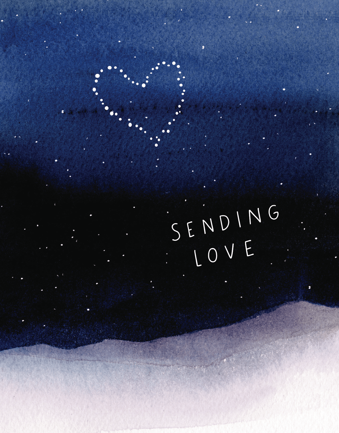 Sending Love Folded Card | Valentine's Day Cards | Postable